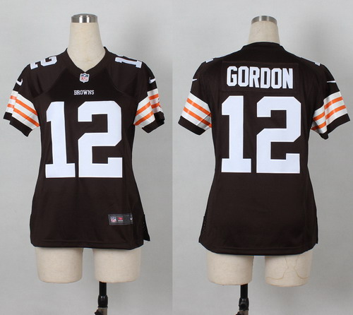 Nike Cleveland Browns #12 Josh Gordon Brown Game Womens Jersey on sale ...