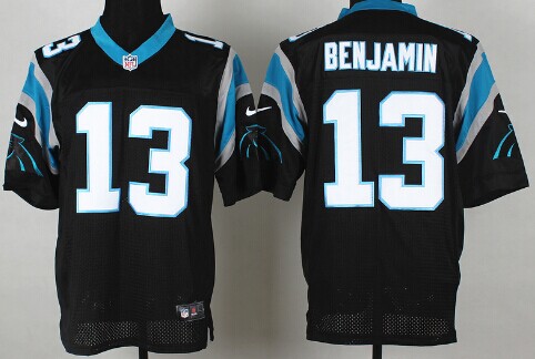 Nike Carolina Panthers #13 Kelvin Benjamin Black Elite Jersey on sale ...
