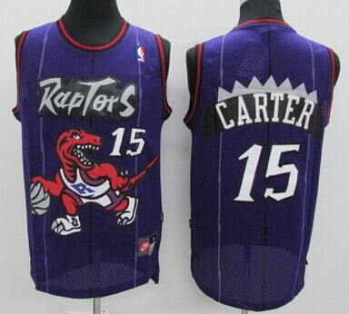 Toronto Raptors #15 Vince Carter Hardwood Classic White Swingman Jersey ...