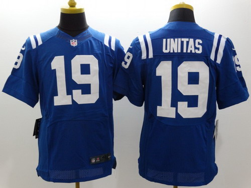 Nike Indianapolis Colts 19 Johnny Unitas White Elite Jersey On Sale
