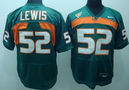 Miami Hurricanes #52 Lewis Green Jersey on sale,for Cheap,wholesale ...