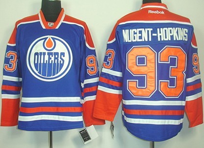 Edmonton Oilers #93 Ryan Nugent-Hopkins Royal Blue Jersey on sale,for ...