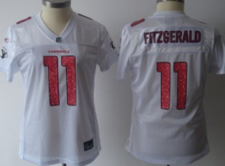 Arizona Cardinals #11 Larry Fitzgerald Pink Womens Sweetheart Jersey on ...