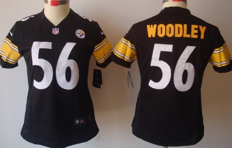Nike Pittsburgh Steelers #56 Lamarr Woodley Black Limited Womens Jersey ...