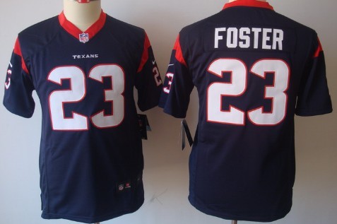 Nike Houston Texans #23 Arian Foster Blue Limited Kids Jersey on sale ...
