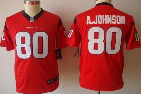 Nike Houston Texans #80 Andre Johnson Blue Limited Kids Jersey on sale ...