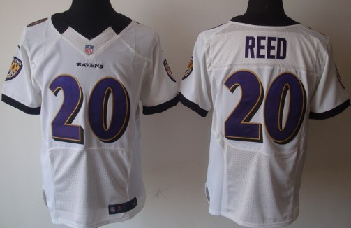Nike Baltimore Ravens #20 Rd Reed White Elite Jersey on sale,for Cheap ...
