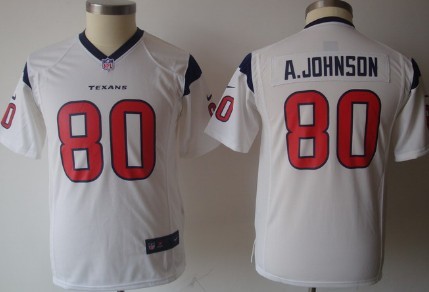 Nike Houston Texans #80 Andre Johnson White Game Kids Jersey on sale ...