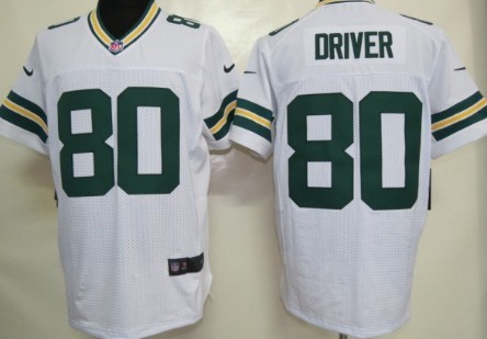 Nike Green Bay Packers #80 Donald Driver White Elite Jersey on sale,for ...