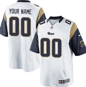 Men's Nike St. Louis Rams Customized Navy Blue Game Jersey on sale,for ...