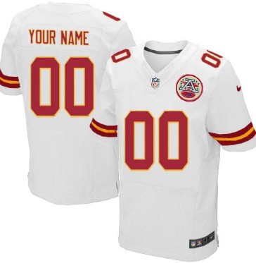 Men's Nike Kansas City Chiefs Customized Gray Shadow Elite Jersey on ...