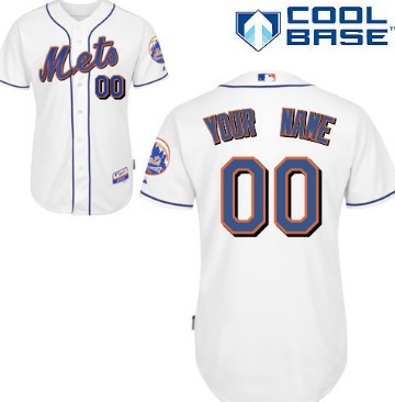 Men's New York Mets Customized White Pinstripe Throwback Jersey on sale ...