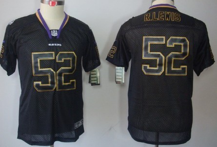 Nike Baltimore Ravens #52 Ray Lewis Lights Out Black Kids Jersey on ...