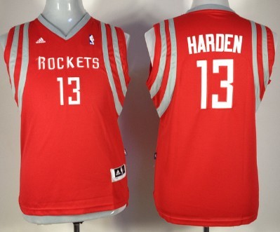 Youth Houston Rockets #13 James Harden New White 2017-2018 Nike ...