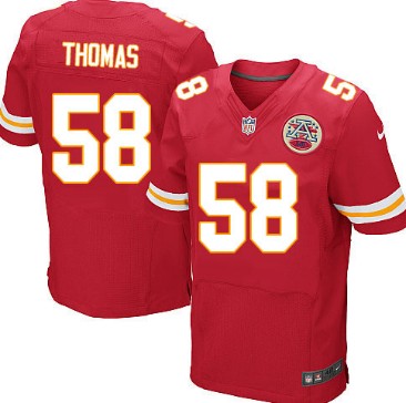 Nike Kansas City Chiefs #58 Derrick Thomas White Elite Jersey on sale ...