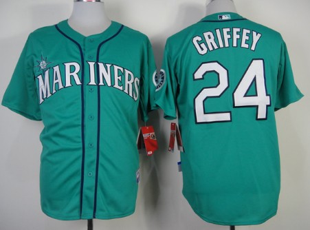 Seattle Mariners #24 Ken Griffey Green Jersey on sale,for Cheap ...