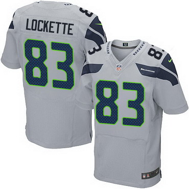 Men's Seattle Seahawks #83 Ricardo Lockette Gray Alternate NFL Nike ...