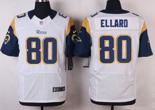 Men's St. Louis Rams #80 Henry Ellard White Retired Player NFL Nike ...