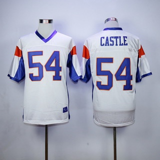 Men's The Movie Blue Mountain State #54 Kevin Thad Castle White ...