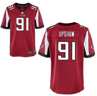 Men's Atlanta Falcons #91 Courtney Upshaw Red Team Color NFL Nike Elite ...