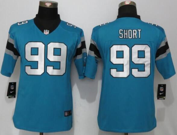 Youth Carolina Panthers #99 Kawann Short Light Blue Alternate NFL Nike ...