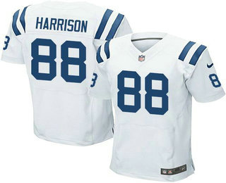 Men's Indianapolis Colts #88 Marvin Harrison White Road NFL Nike Elite ...