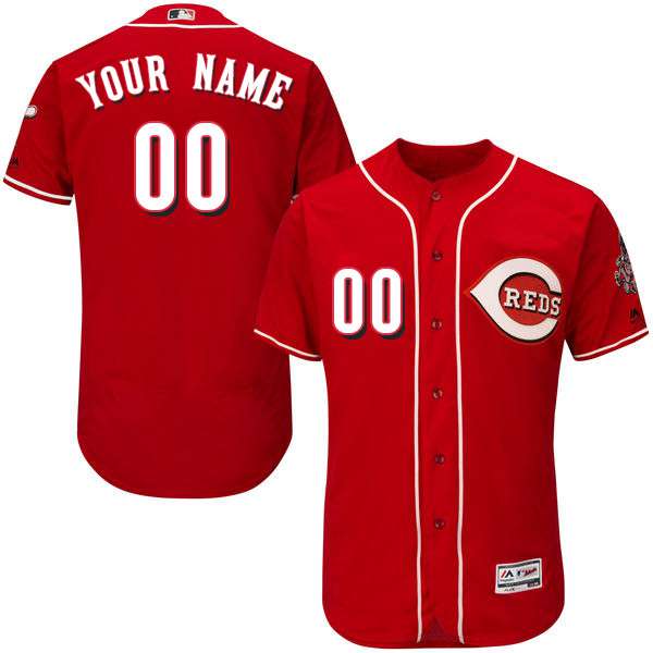 Mens Cincinnati Reds Red Customized Flexbase Majestic MLB Collection ...