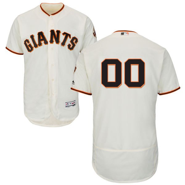 Mens San Francisco Giants Cream Customized Flexbase Majestic MLB ...