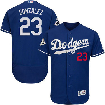 Men's Los Angeles Dodgers #23 Adrian Gonzalez Blue Flexbase Authentic ...