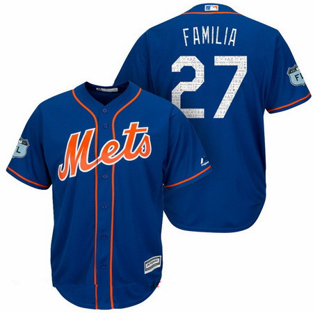 Men's New York Mets #5 David Wright Royal Blue 2017 Spring Training ...