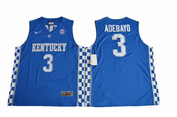 Men's Kentucky Wildcats #23 Anthony Davis Royal Blue College Basketball 2017 Nike Swingman ...