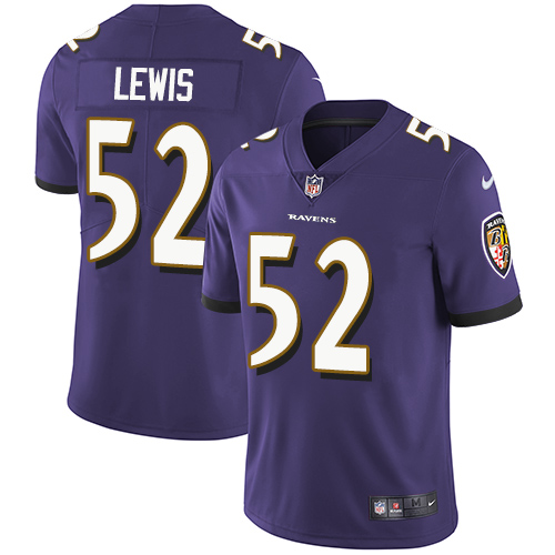 Nike Baltimore Ravens #52 Ray Lewis Purple Team Color Men's Stitched ...