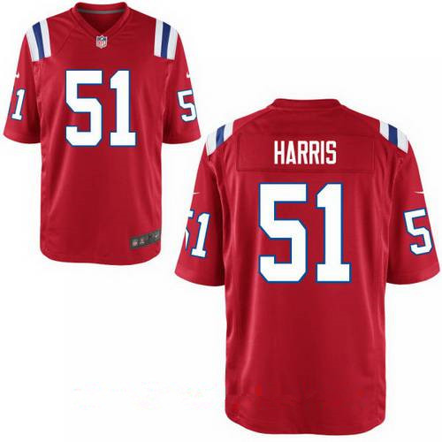 Men's New England Patriots #51 David Harris Red Alternate Stitched NFL ...