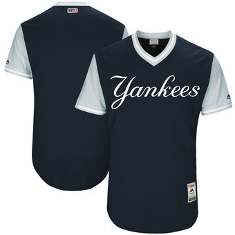 Men's New York Yankees Navy Blue Mesh Batting Practice Throwback ...