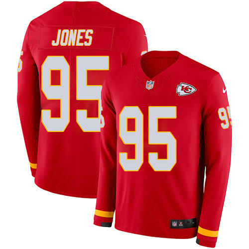 Nike Chiefs 95 Chris Jones Red Team Color Men's Stitched NFL Limited ...