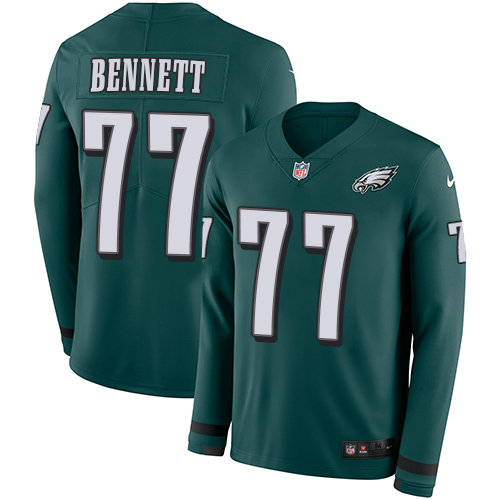 Nike Eagles 77 Michael Bennett Midnight Green Team Color Men's Stitched ...
