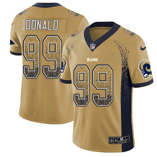 Nike Rams 99 Aaron Donald Lights Out Black Men's Stitched NFL Limited ...