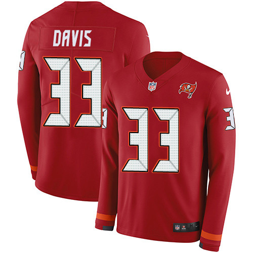 Nike Buccaneers #33 Carlton Davis Red Team Color Men's Stitched NFL ...
