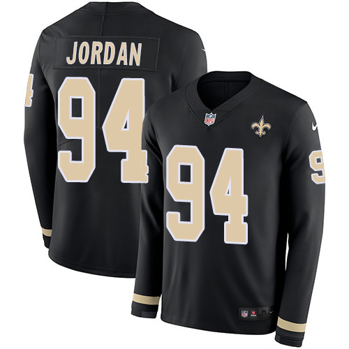 Nike Saints #94 Cameron Jordan Black Team Color Men's Stitched NFL ...