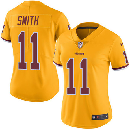 Women's Nike Washington Redskins #11 Alex Smith Gold Stitched NFL ...