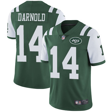 Nike New York Jets #14 Sam Darnold Green Team Color Men's Stitched NFL ...