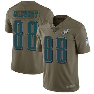 Nike Eagles #88 Dallas Goedert Olive Youth Stitched NFL Limited 2017 ...