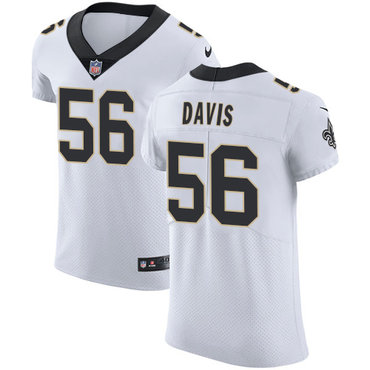 Nike New Orleans Saints #56 DeMario Davis White Men's Stitched NFL Vapor Untouchable Elite ...