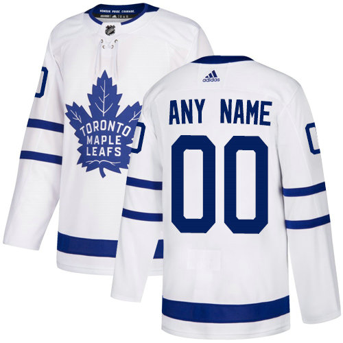 Men Adidas Toronto Maple Leafs White Away Authentic Customized Jersey ...