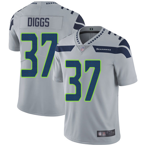 Seahawks #37 Quandre Diggs Grey Alternate Men's Stitched Football Vapor ...