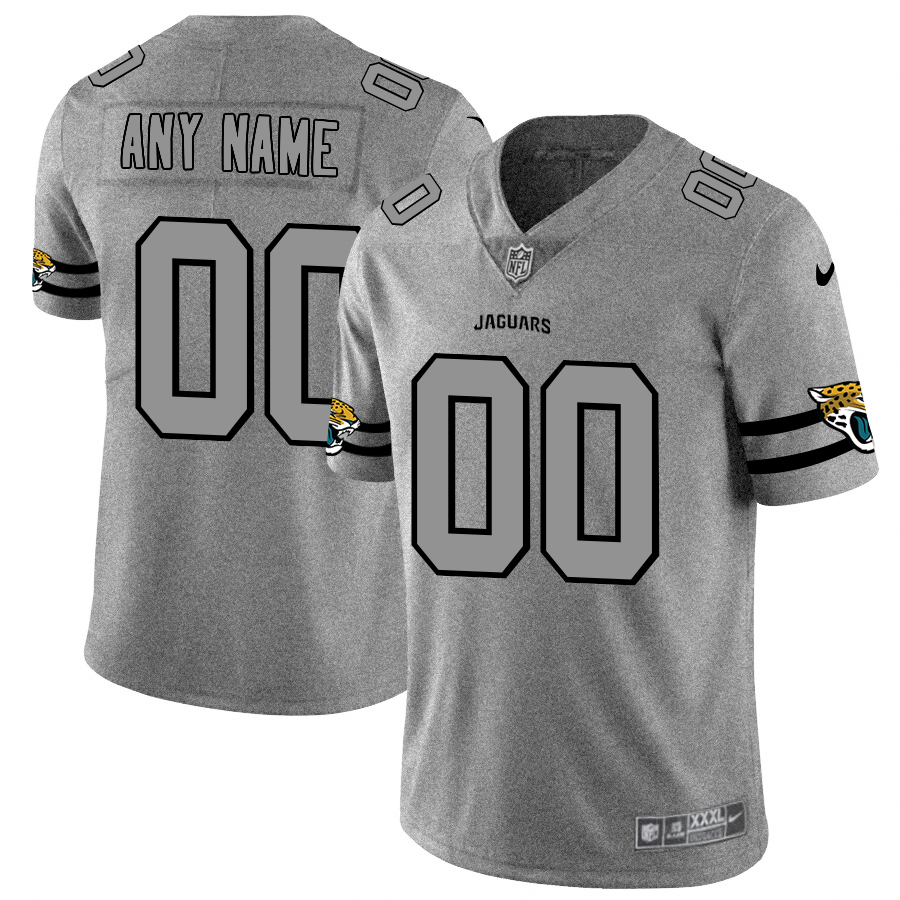 Nike Jacksonville Jaguars Custom Men's Gold Color Rush Limited Jersey ...