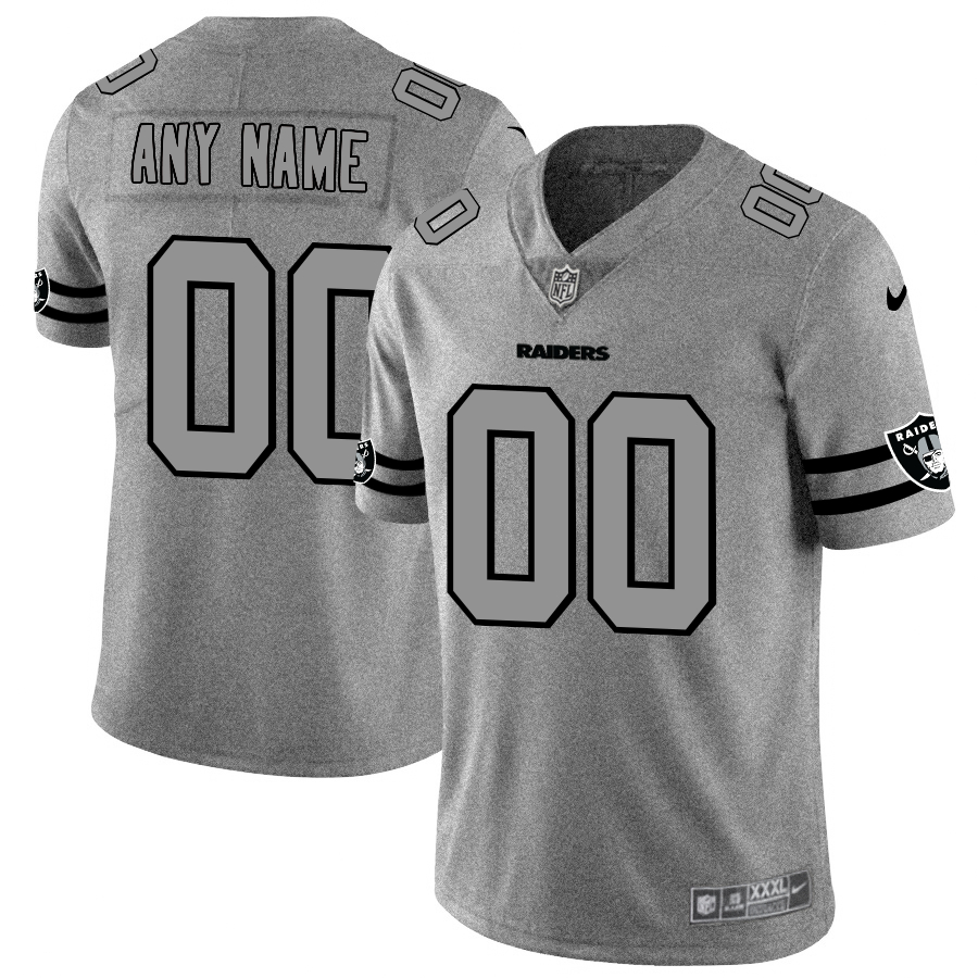 Nike Raiders Customized 2019 Gray Gridiron Gray Vapor Untouchable ...