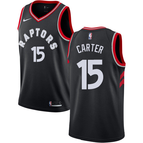 Youth Toronto Raptors #15 Vince Carter Black Basketball Swingman ...