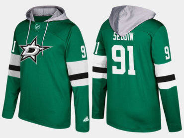 Adidas Dallas Stars 91 Tyler Seguin Name And Number Green Hoodie on ...