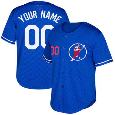 Dodgers Blue Men's Customized Cool Base New Design Jersey on sale,for ...